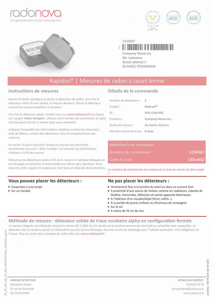 Comment mesurer le radon avec les kits de mesure Radonova